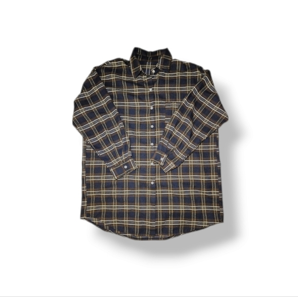 SHEIN | Tops | Shein Grunge Oversized Plaid Flannel | Poshmark